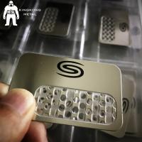 China Stainless Steel Silver Metallic Business Cards Silkscreen Printing  85x54mm for sale