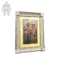 China Indoor  Colorful Square  Metal Frame Art Plating Finished Decorative for sale