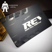 China Sheet  Elite Vip Matte Black Metal Business Cards , Personalised Black White Gold Business Cards for sale