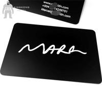 China Sheet  Elite Vip Matte Black Metal Business Cards , Personalised Black White Gold Business Cards for sale
