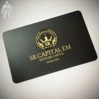 China Sheet  Elite Vip Matte Black Metal Business Cards , Personalised Black White Gold Business Cards for sale