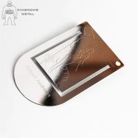 China Custom Metal  Logo Engraved Custom Metal Bookmarks Color Printed  Stianless Steel for sale