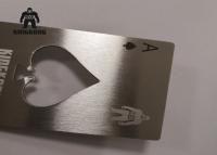 China Metal Beer Bottle Opener Business Card ,  Poker Card Bottle Opener  Promotional for sale