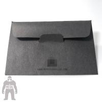 China Rigid Christmas  Envelope Card Holder  90x60mm Black Color Printed 120gsm Paper for sale