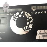 China Colored Metal Bank Metal Membership Card Stainless Steel Metal ID Card for sale