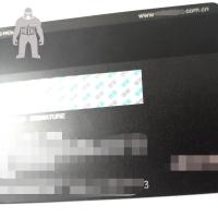 China Colored Metal Bank Metal Membership Card Stainless Steel Metal ID Card for sale