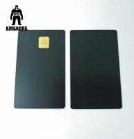 China Luxury  Copper Metallic Ink Business Cards For Bank SLE4442 Chip Matt Effect for sale