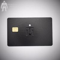 China Laser Cut Gold Silver Metal Membership Card with Ic Contact Chip Diamond Inlay for sale