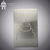 China Custom High Quality Pattern Metal Wedding Invitation Card Barcode Card for sale