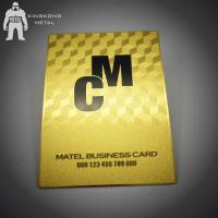 China Gold Membership VIP Metal Business Card VIP Card Made By Stainless Steel CR80 for sale