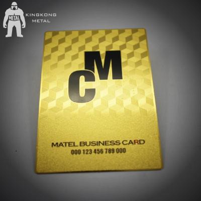 China Gold Membership VIP Metal Business Card VIP Card Made By Stainless Steel CR80 for sale