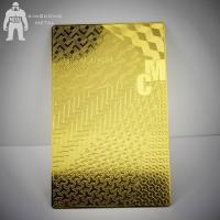 China Gold Membership VIP Metal Business Card VIP Card Made By Stainless Steel CR80 for sale