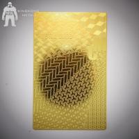 China Gold Membership VIP Metal Business Card VIP Card Made By Stainless Steel CR80 for sale