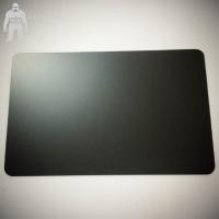 China Blank Matte Black Metal Business Cards , Plain Black Business Cards 85x54x0.3mm for sale