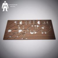 China Retro Rifle Color Plated Metal Business Card With Brushed Finshed for sale