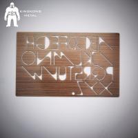 China Retro Rifle Color Plated Metal Business Card With Brushed Finshed for sale