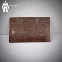 China Retro Rifle Color Plated Metal Business Card With Brushed Finshed for sale