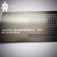 China Retro Rifle Color Plated Metal Business Card With Brushed Finshed for sale