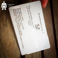 China Customised Design Deboss Textured Finish Metal Business Credit VIP Card for sale