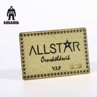 China Customised Design Deboss Textured Finish Metal Business Credit VIP Card for sale