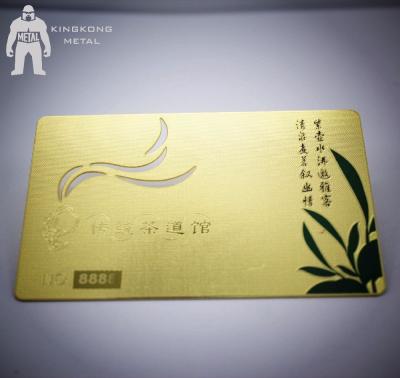 China High Quality Customized Personalized Metal Membership Card With Number for sale