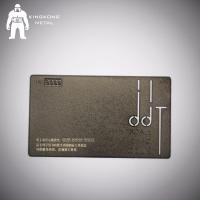 China High Quality Customized Personalized Metal Membership Card With Number for sale