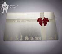 China Wholesale Promotional Custom Stylish Metal Silver Credit Card for sale