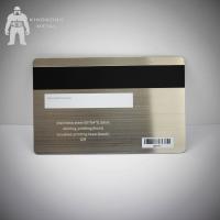 China Luxury  Personal Trainer Aluminum Business Cards Extrusion Metal Logo  Included for sale