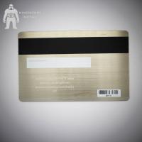 China Luxury  Personal Trainer Aluminum Business Cards Extrusion Metal Logo  Included for sale