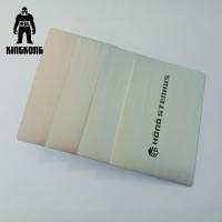 China Makeup Artist Laser Cut Custom Metal Membership Cards   Printable Silver Color for sale