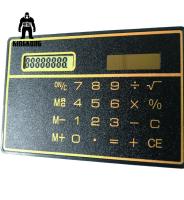 China Portable Micro PVC Business Cards , Black Blank Plastic Id Cards Solar Calculated for sale