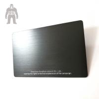 China Personalized Printable Aluminium Business Cards , Blank Dj Business Cards for sale