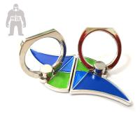 China Engraved  Personalized  Metal Label Plates , Cell Phone Ring Holder Finger Grip Loop for sale