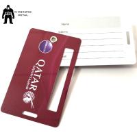 China Engraved  Stainless Steel Luggage Tags Personalized  Travel    Printable 85*54mm for sale