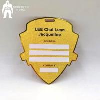China Engraved  Stainless Steel Luggage Tags Personalized  Travel    Printable 85*54mm for sale