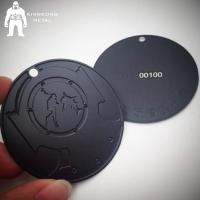 China Custom Metal Label Plates ,  Brushed Metal Id Tags For Equipment  By Brand Logo for sale