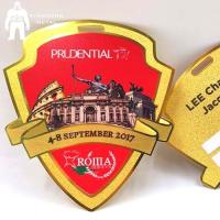 China Custom Metal Label Plates ,  Brushed Metal Id Tags For Equipment  By Brand Logo for sale