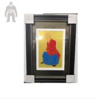 China Modern Framed Wall Art For Living Room Hand Work Wall Hanging Enamel Printing for sale