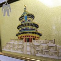 China Modern Framed Wall Art For Living Room Hand Work Wall Hanging Enamel Printing for sale