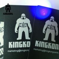 China See Through Frosted PVC Business Cards Include Ultraviolet Lamp Watermark for sale