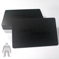 China Customised Matt Black Plastic PVC Membership Card 85.5x54x0.76mm for sale