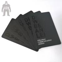 China Customised Matt Black Plastic PVC Membership Card 85.5x54x0.76mm for sale