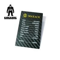 China Carbon Fibre Gift Pvc Identity Card Silkscreen Printed Logo Customised for sale