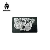 China Customized  Metallic Print Business Cards , Silver / Black Metal Etched Business Cards for sale