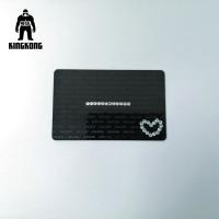 China Customized  Metallic Print Business Cards , Silver / Black Metal Etched Business Cards for sale