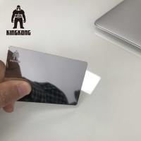 China Anti Fingerprint  Mirror Business Cards , Stainless Steel Business Cards 85x54mm for sale