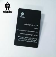 China Professional Flat  Matte Black Metal Business Cards  Special Silicon Goodfeeling for sale