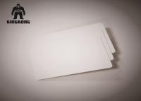 China Thermal Plain White Blank  30 Mil Plastic ID Cards For Printing Cr80 85.6x54x0.76mm for sale