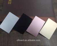 China Colorful  Anodised Aluminium Business Cards  Brushed Finished Etched  Carving for sale