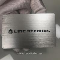 China Colorful  Anodised Aluminium Business Cards  Brushed Finished Etched  Carving for sale